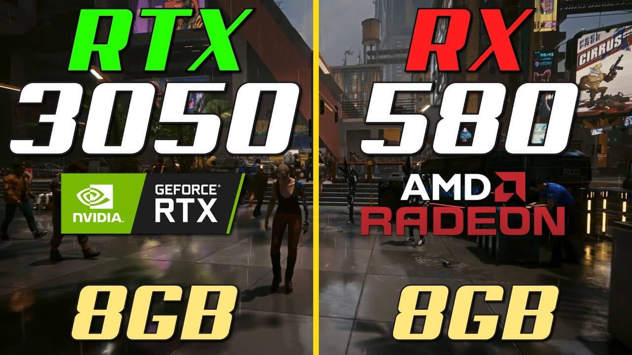 RTX 3050 vs RX 580: Comparación completa con especificaciones y más ...